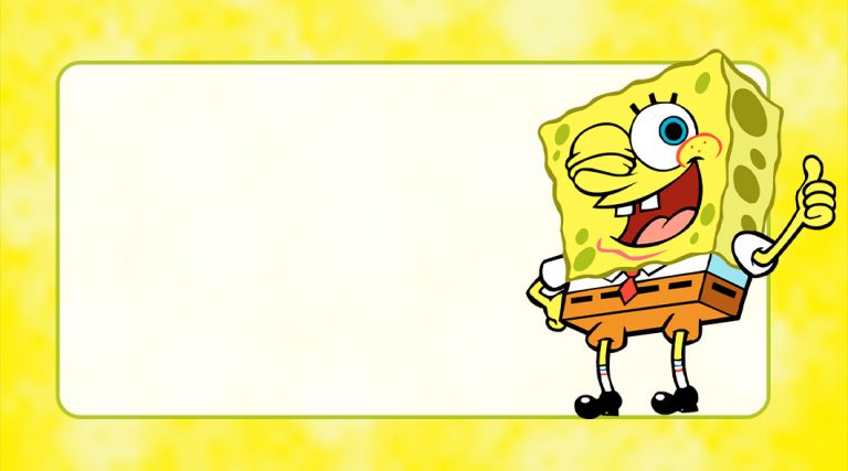 Bob Esponja Etiqueta para Imprimir - Imagem Legal Bob Esponja Etiqueta para Imprimir - Imagem Legal