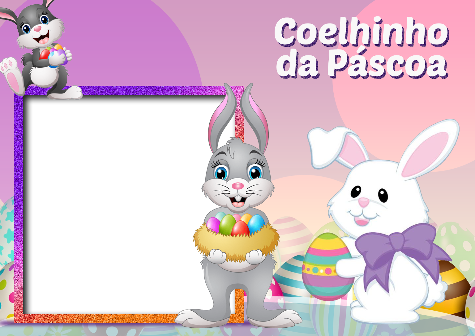 Moldura Tema Coelhinho da Páscoa PNG - Imagem Legal Moldura Tema Coelhinho da Páscoa PNG - Imagem Legal