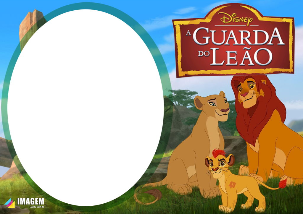 Moldura A Guarda do Leão PNG – Imagem Legal