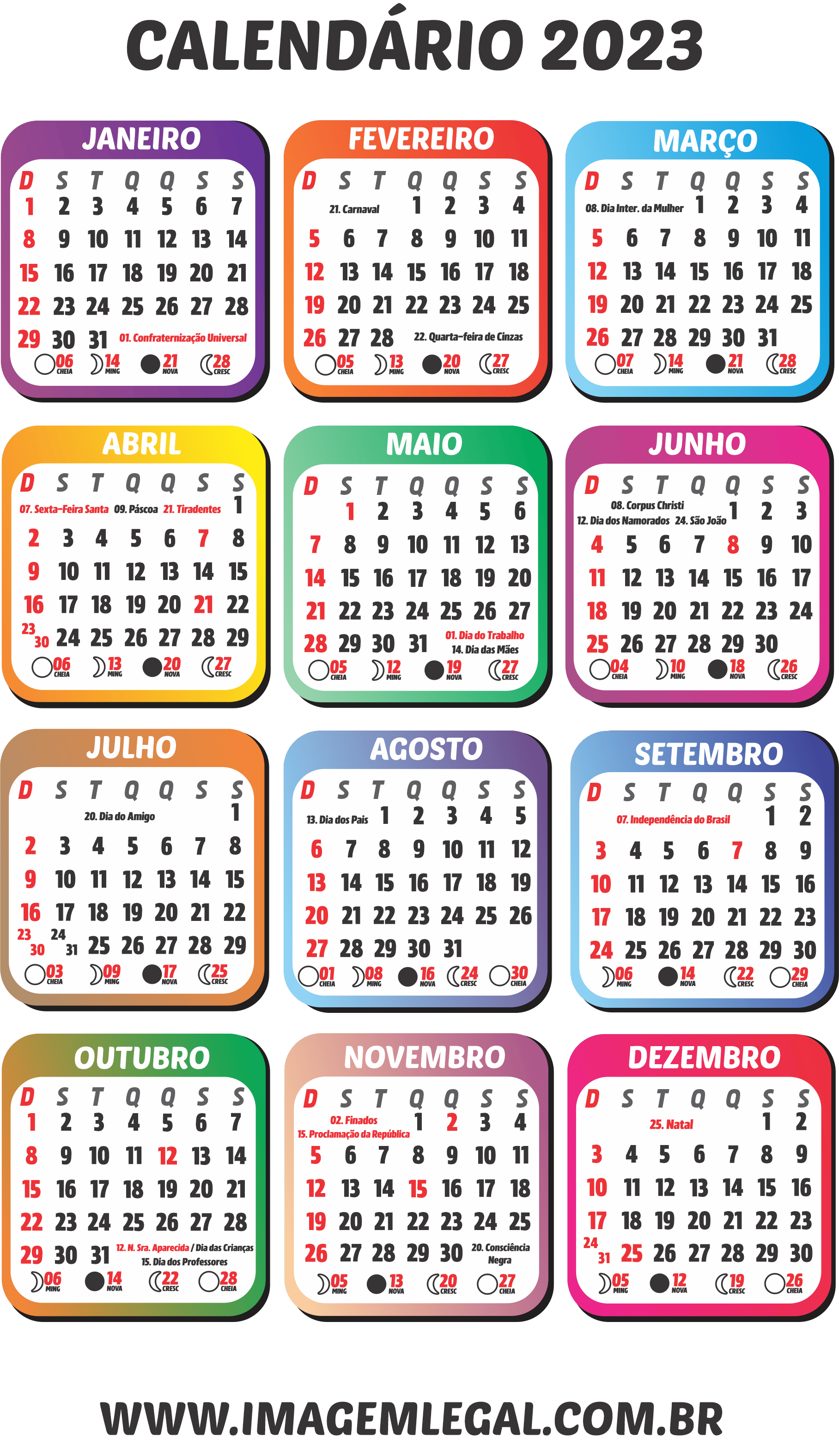 Calendario 2023 De Bolsillo Para Imprimir IMAGESEE